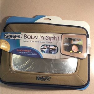 safefit | Other | Baby Insite Large Back Seat Infant Mirror Convex ...